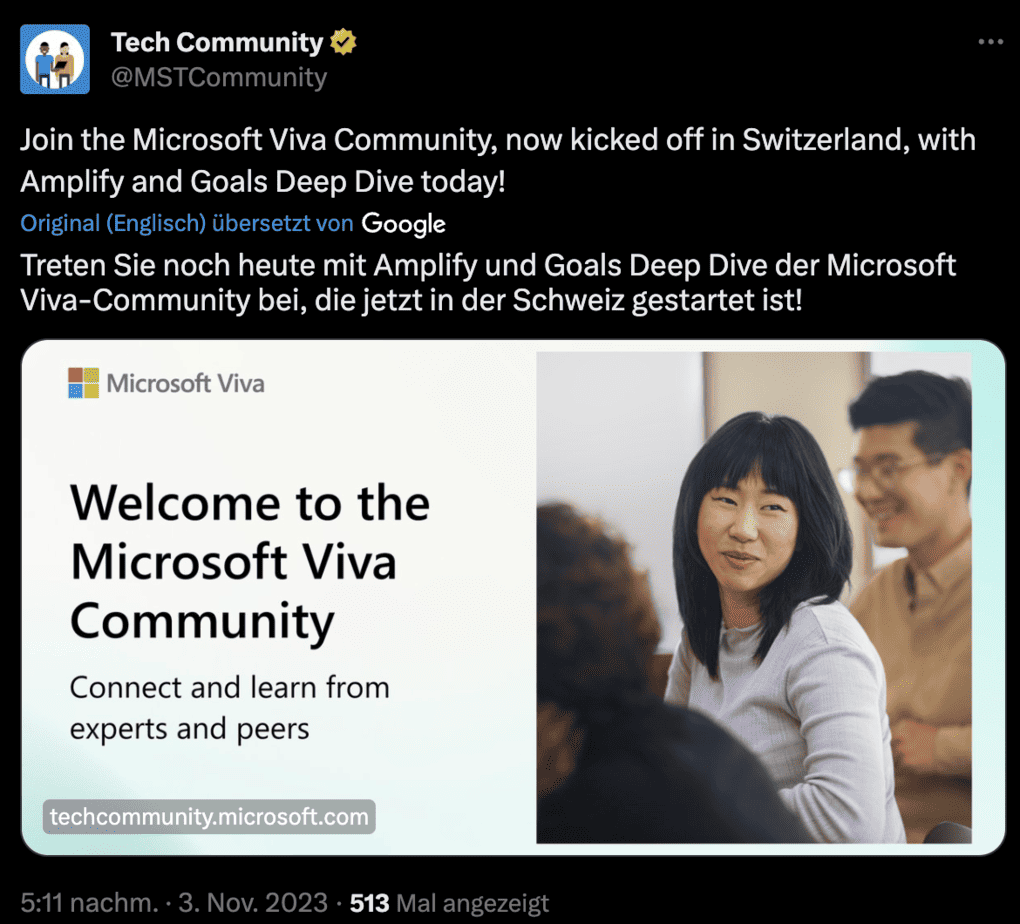 Join The Microsoft Viva Community, Now Kicked Off In Zürich, Switzerland, With Viva Amplify And ...